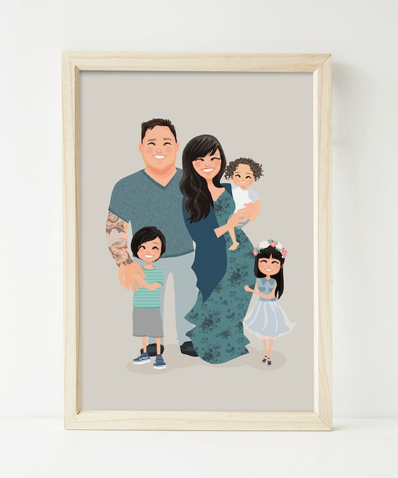 Family Portrait Drawing