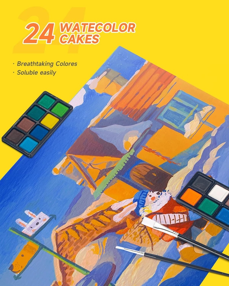 141 Pieces Deluxe Drawing Kit in Wooden Case With Crayons, Oil Pastels ...