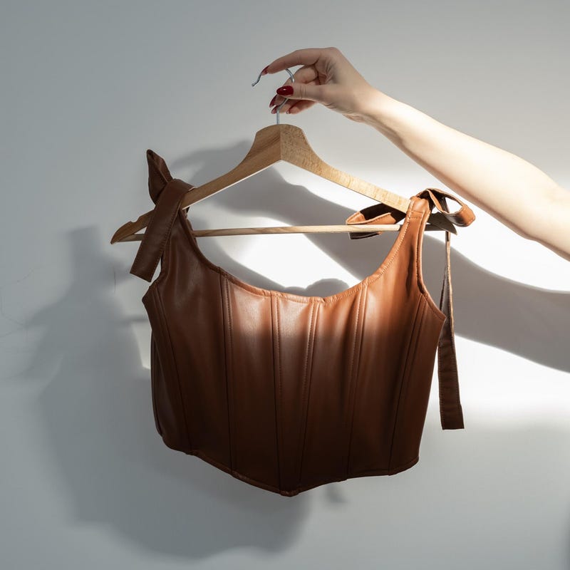 Leather Bustier - Etsy