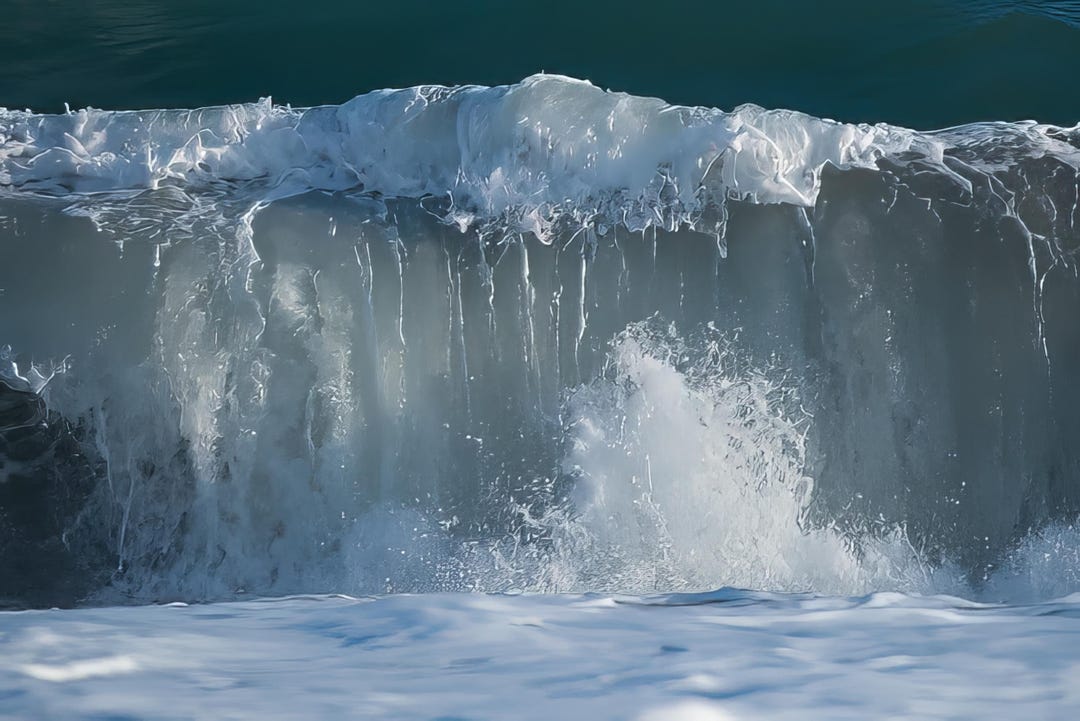 A Wave's Final Flourish – the Joy of the Sea – A Playful Dance of Sea ...
