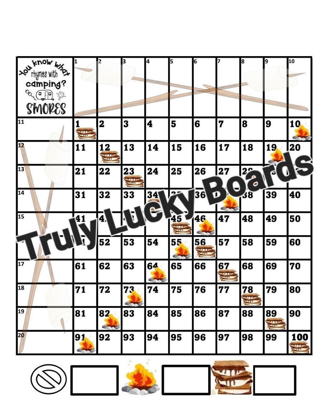 Smore Grid Bingo Board - Etsy