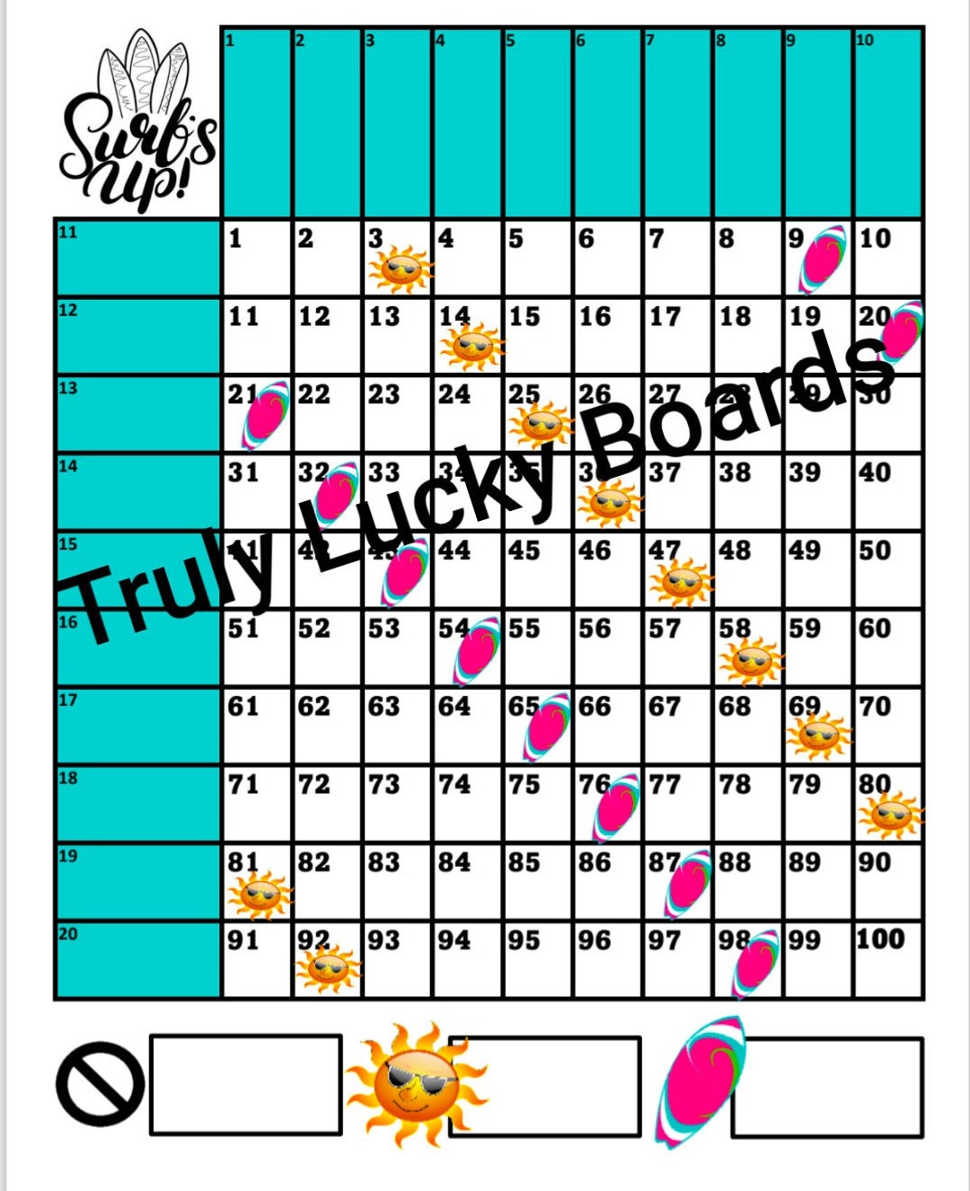 Surfs up Grid 10 Line and 20 Line - Etsy