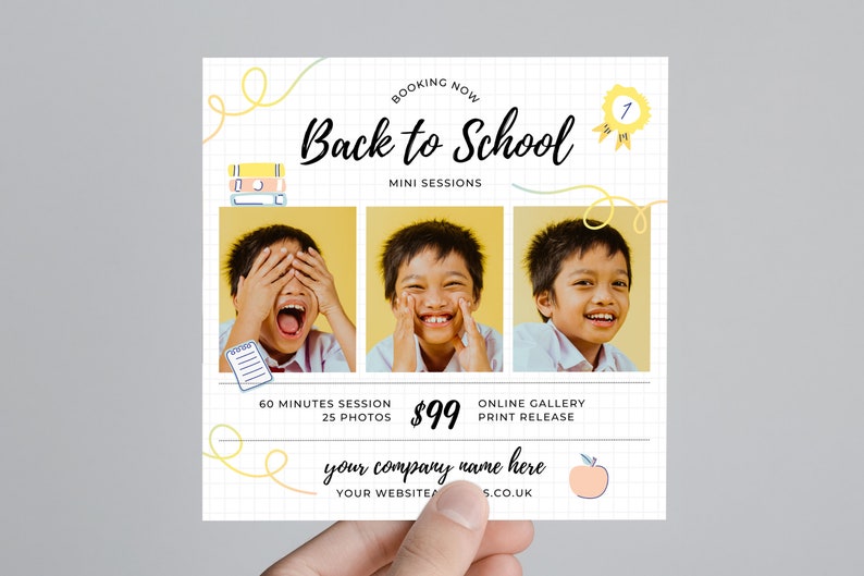 School Picture Day Template in CANVA, School Photo Day, School Picture ...