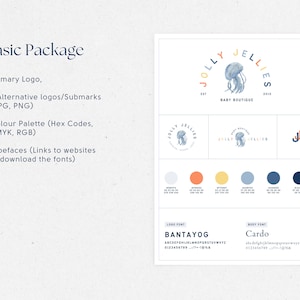 Semi Custom Branding Kit, Kids Logo Branding, Cute Colourful & Fun ...