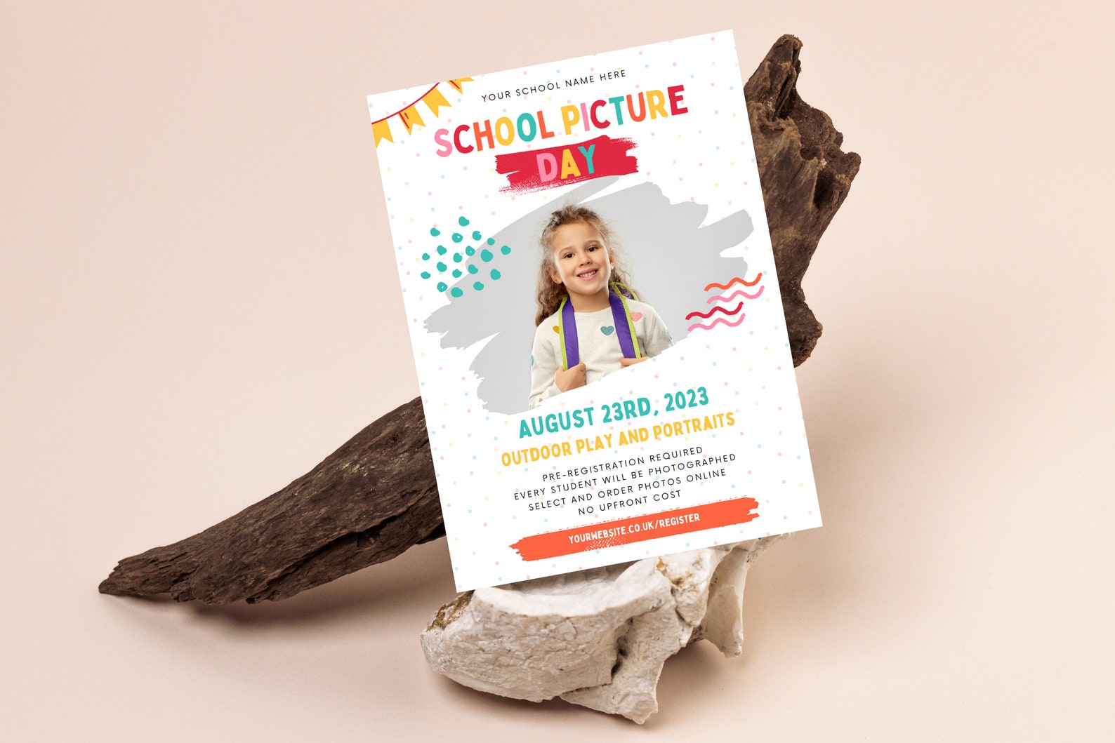 School Picture Day Template in CANVA, School Photo Day, School Picture ...