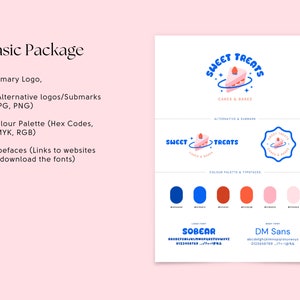 Cake Logo Branding, Pre-made Cute Cake Logo, Bakery Cake & Cupcake Logo ...