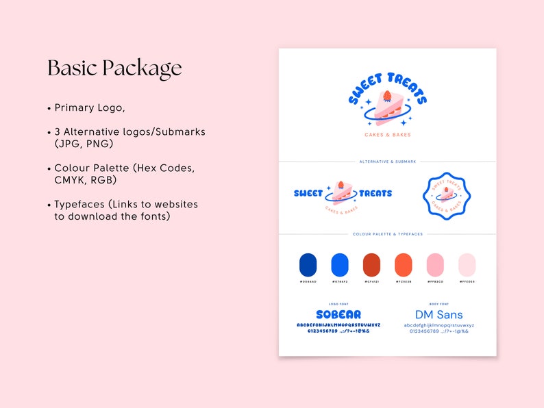 Cake Logo Branding, Pre-made Cute Cake Logo, Bakery Cake & Cupcake Logo ...