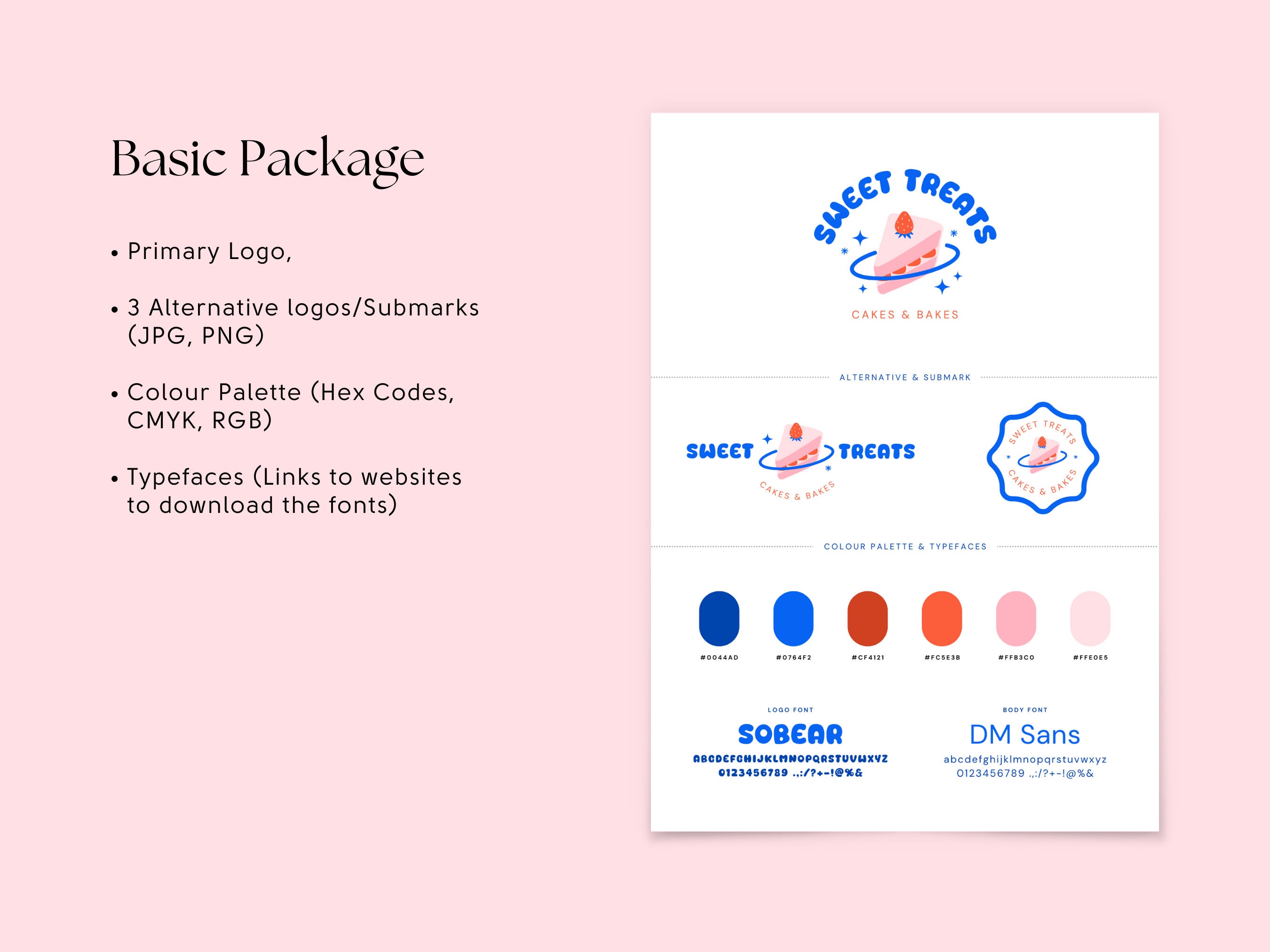 Cake Logo Branding, Pre-made Cute Cake Logo, Bakery Cake & Cupcake Logo ...