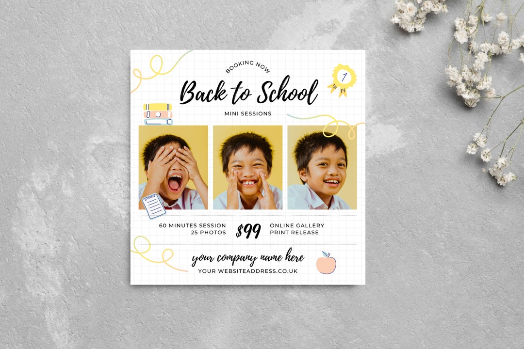 School Picture Day Template in CANVA, School Photo Day, School Picture ...