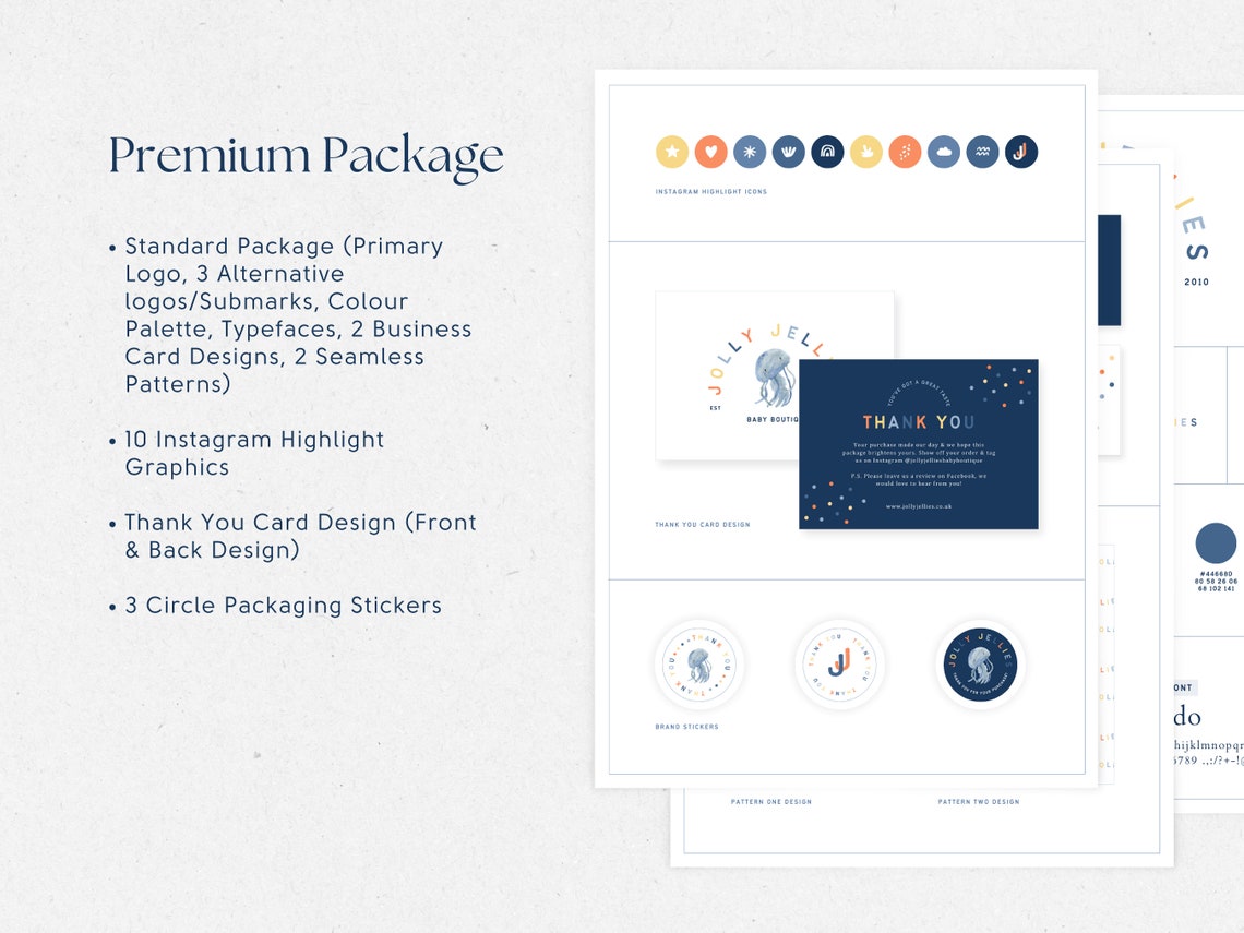 Semi Custom Branding Kit, Kids Logo Branding, Cute Colourful & Fun ...