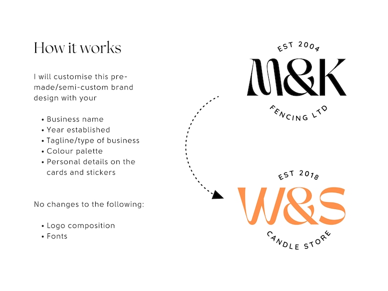 Semi-custom Brand Kit, Shop Logo, Company Logo Design, Pre-made Wood ...