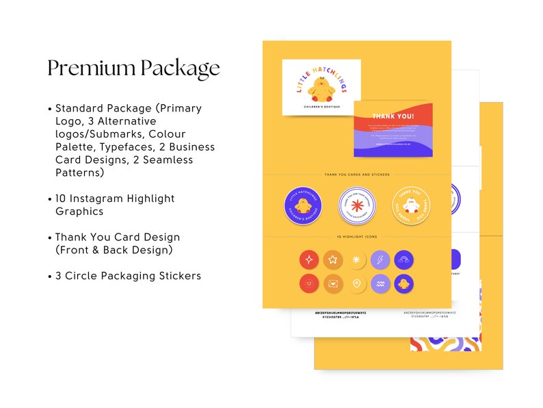 Semi Custom Branding Kit, Kids Logo Branding, Cute Colourful & Fun ...