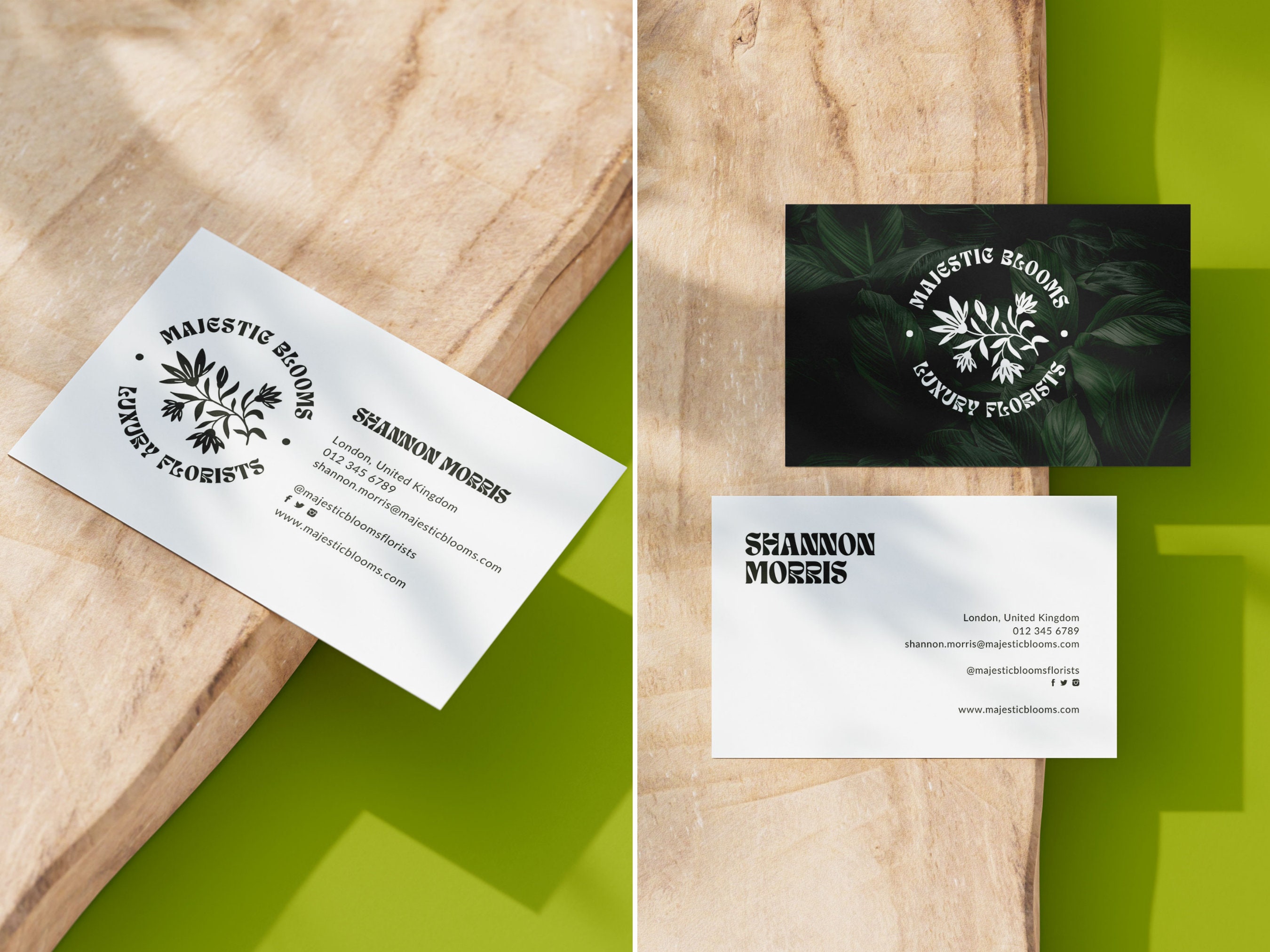 Semi Custom Brand Kit, Flower Shop Logo, Botanical Logo Design, Pre ...