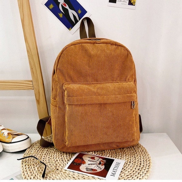 Corduroy Backpack - Etsy