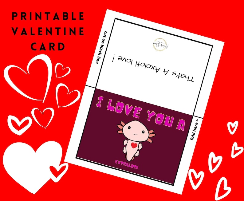 Valentine Printable Greeting Cards 7x5 Foldable - Etsy