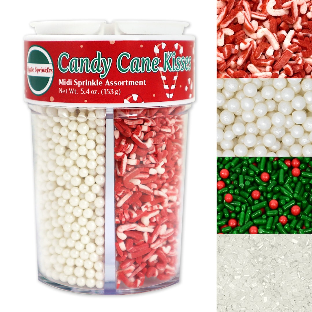 Mystic Sprinkles Candy Cane Kisses Sprinkle Assortment - Etsy