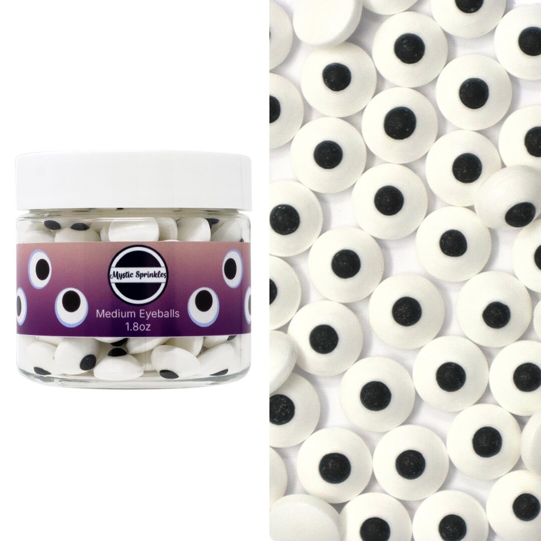 Mystic Sprinkles Candy Shapes Medium Eyeballs 1.8oz - Etsy