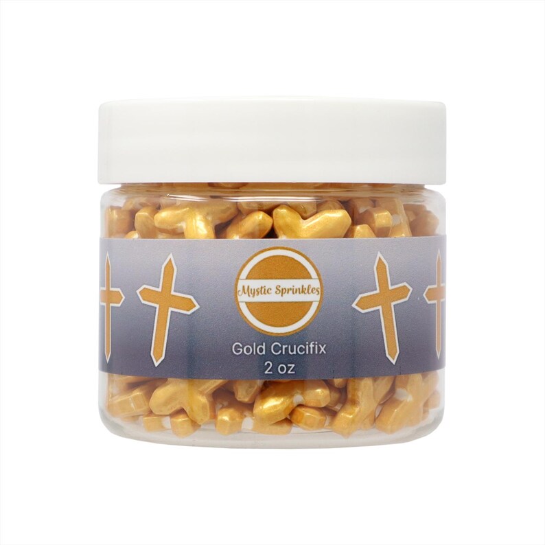 Mystic Sprinkles Candy Shapes Gold Crucifix - Etsy