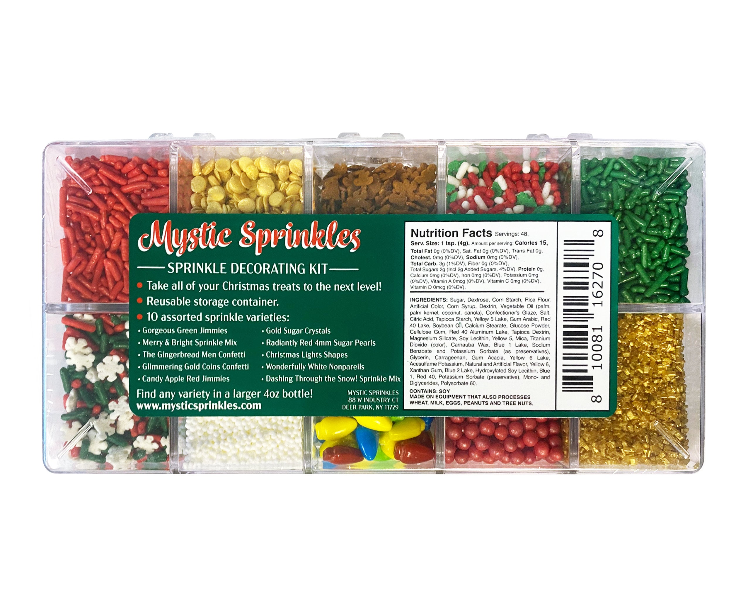 Mystic Sprinkle Merry Little Christmas Sprinkle Decorating Kit 6.8oz - Etsy