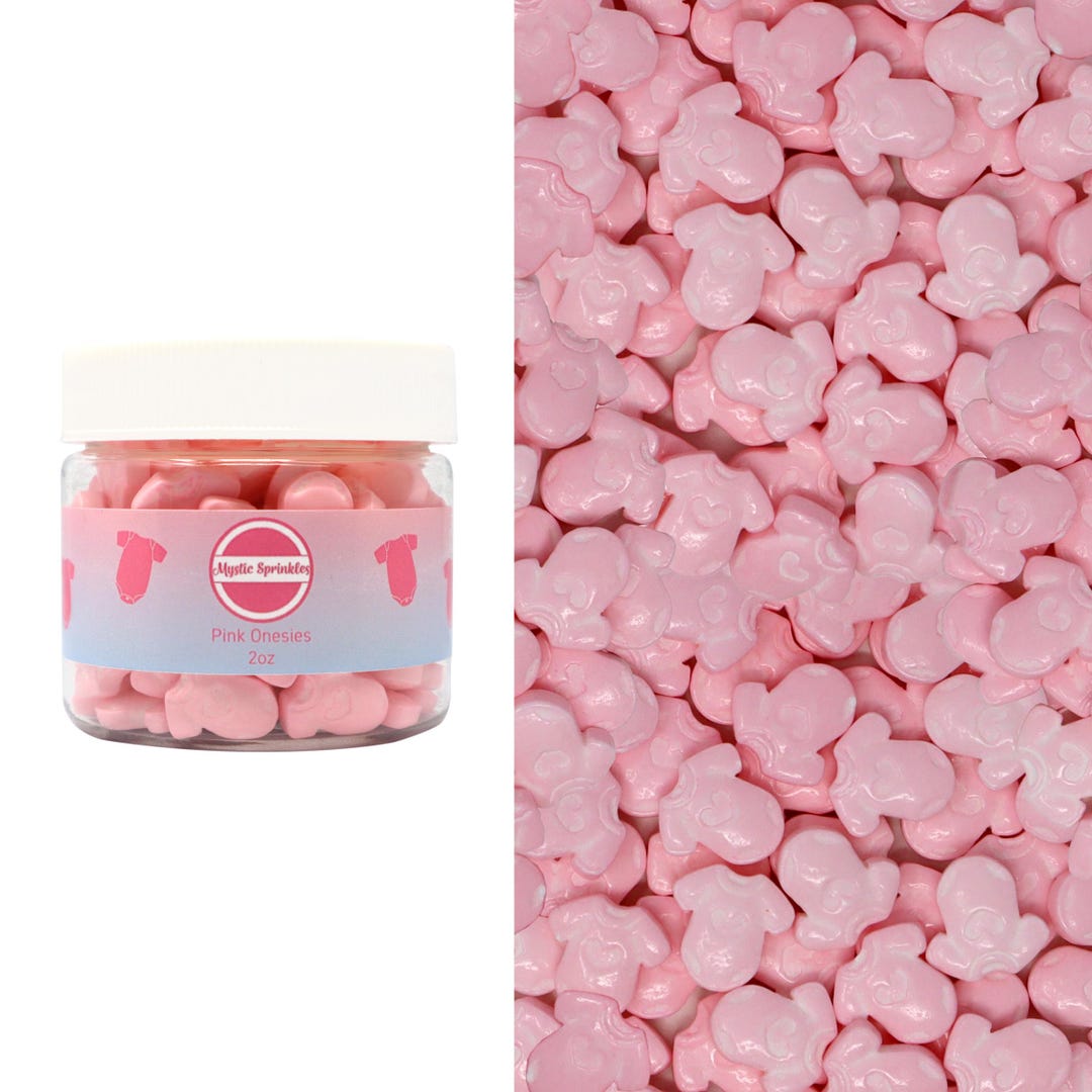 Mystic Sprinkles Candy Shapes Pink Onesies 2oz - Etsy