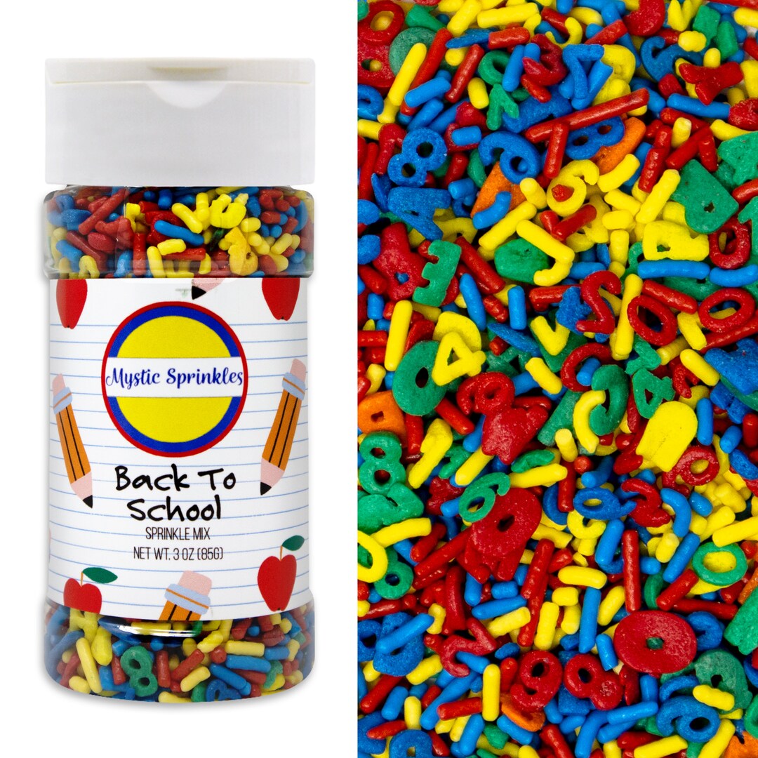 Back to School Sprinkle Mix 3oz - Etsy