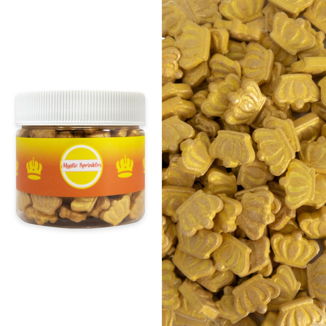 Mystic Sprinkles Candy Shapes Golden Crowns 1.8oz - Etsy