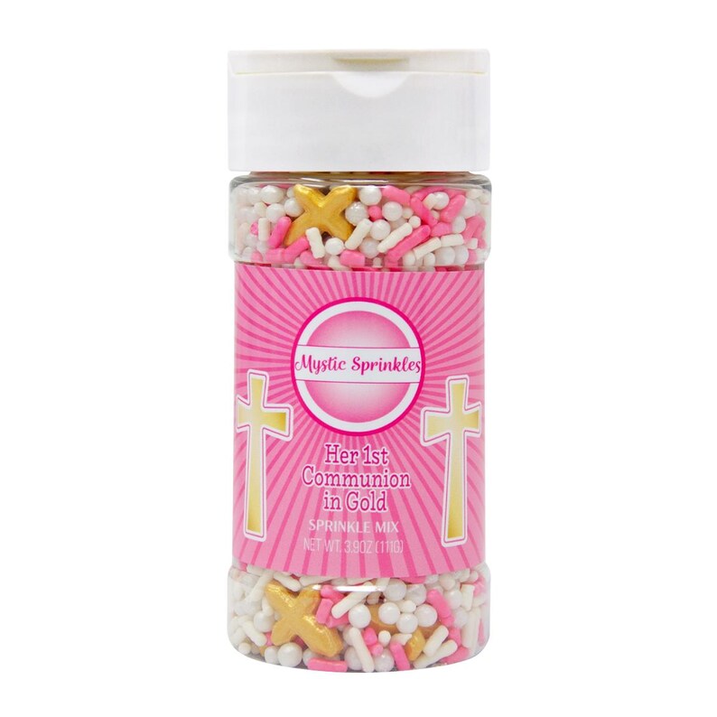 Mystic Sprinkles Her 1st Communion in Gold Sprinkle Mix 3.9oz - Etsy