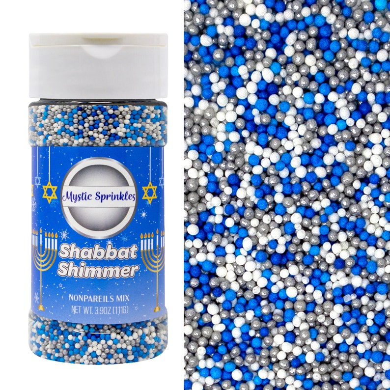 Mystic Sprinkles Shabbat Shimmer Nonpareil Mix 3.9oz - Etsy