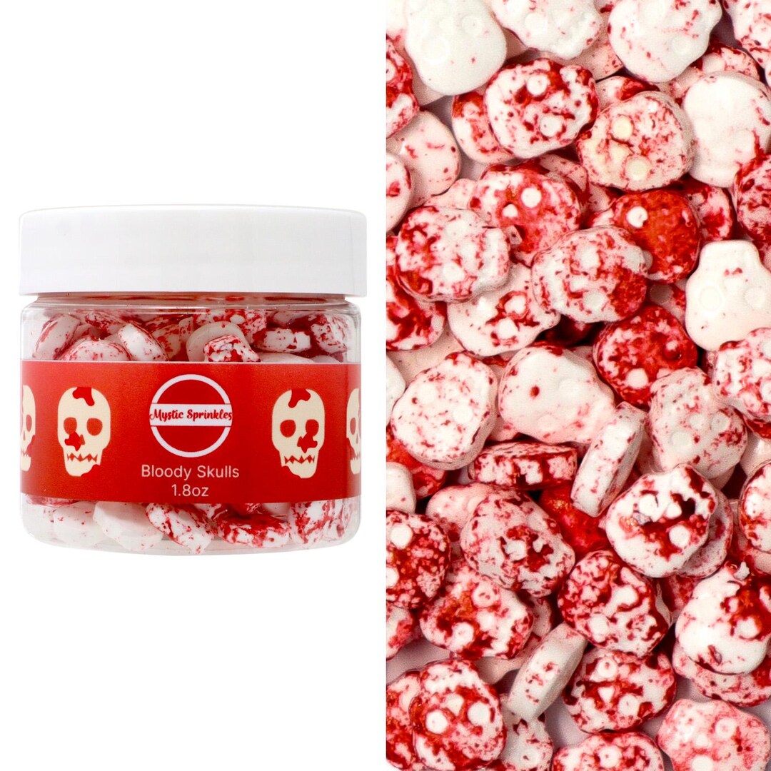 Mystic Sprinkles Candy Shapes Bloody Skulls 1.8oz - Etsy