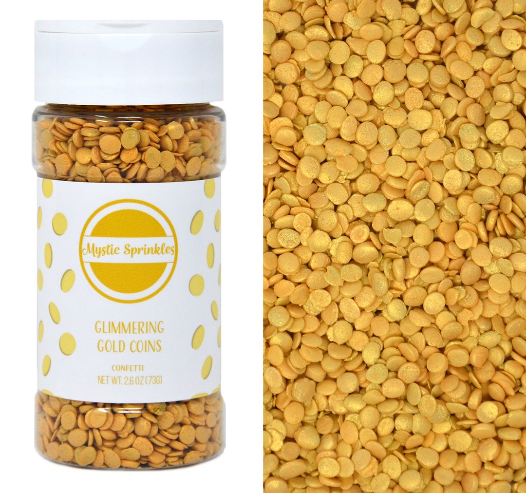 Mystic Sprinkles Glimmering Gold Coins Confetti Sprinkles 2.6oz - Etsy
