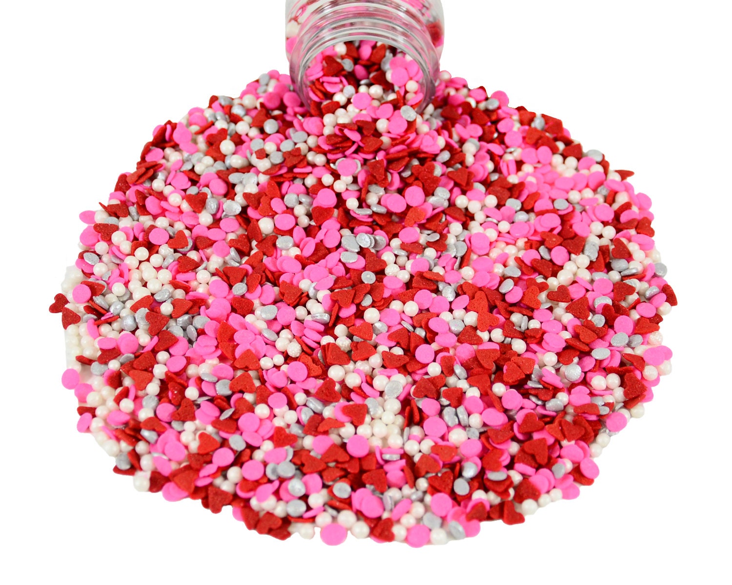 Mystic Sprinkles Hugs & Kisses Sprinkle Mix in Silver Sprinkle Mix 3 ...