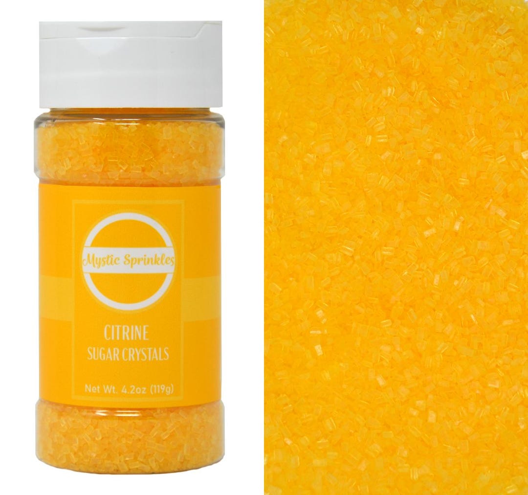 Citrine - Yellow Sugar Crystals 4.2oz Bottle - Etsy