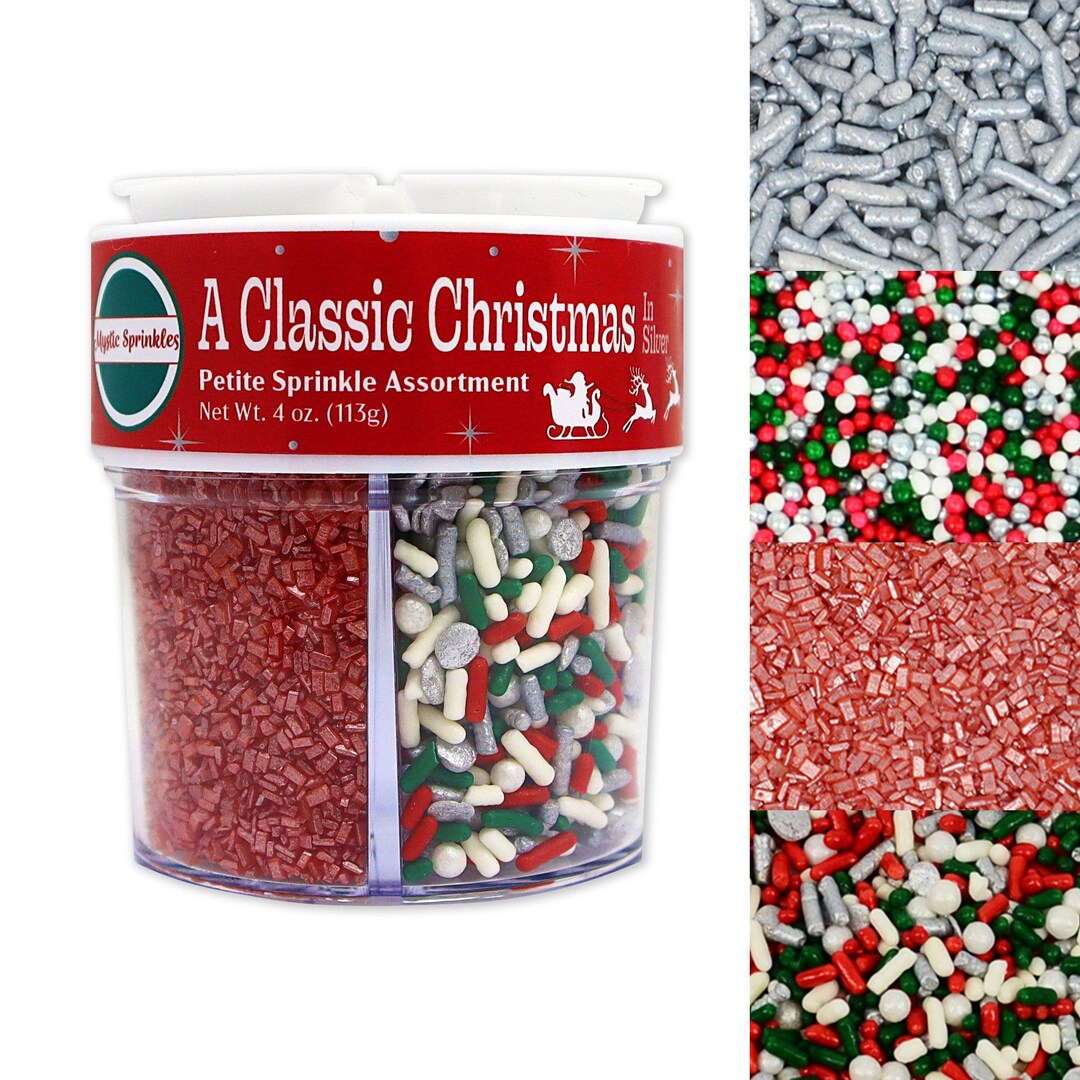 Mystic Sprinkles A Classic Christmas in Silver Sprinkle Assortment - Etsy