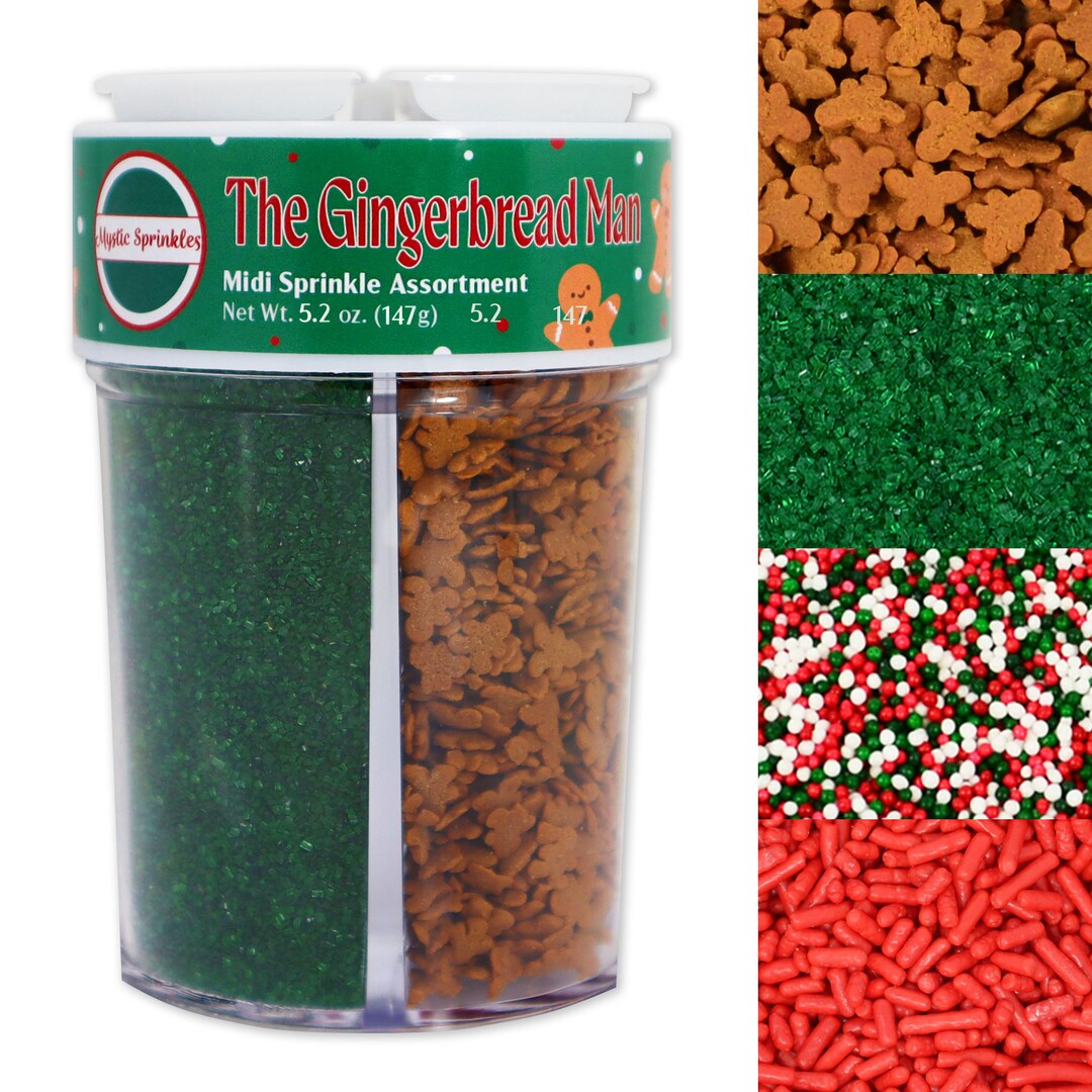Mystic Sprinkles the Gingerbread Man Sprinkle Assortment - Etsy