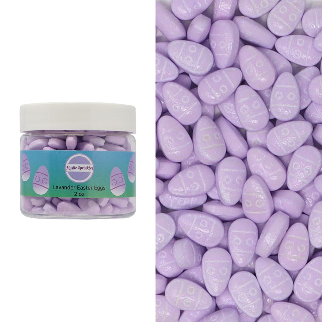 Mystic Sprinkles Candy Shapes Lavender Easter Eggs 2oz - Etsy
