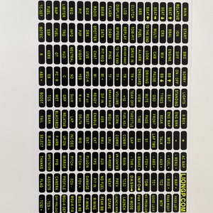 Liongp Sim Racing Stickers for Button Box, Neon UV Fluorescent Stickers ...