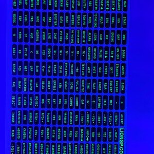 Liongp Sim Racing Stickers for Button Box, Neon UV Fluorescent Stickers ...