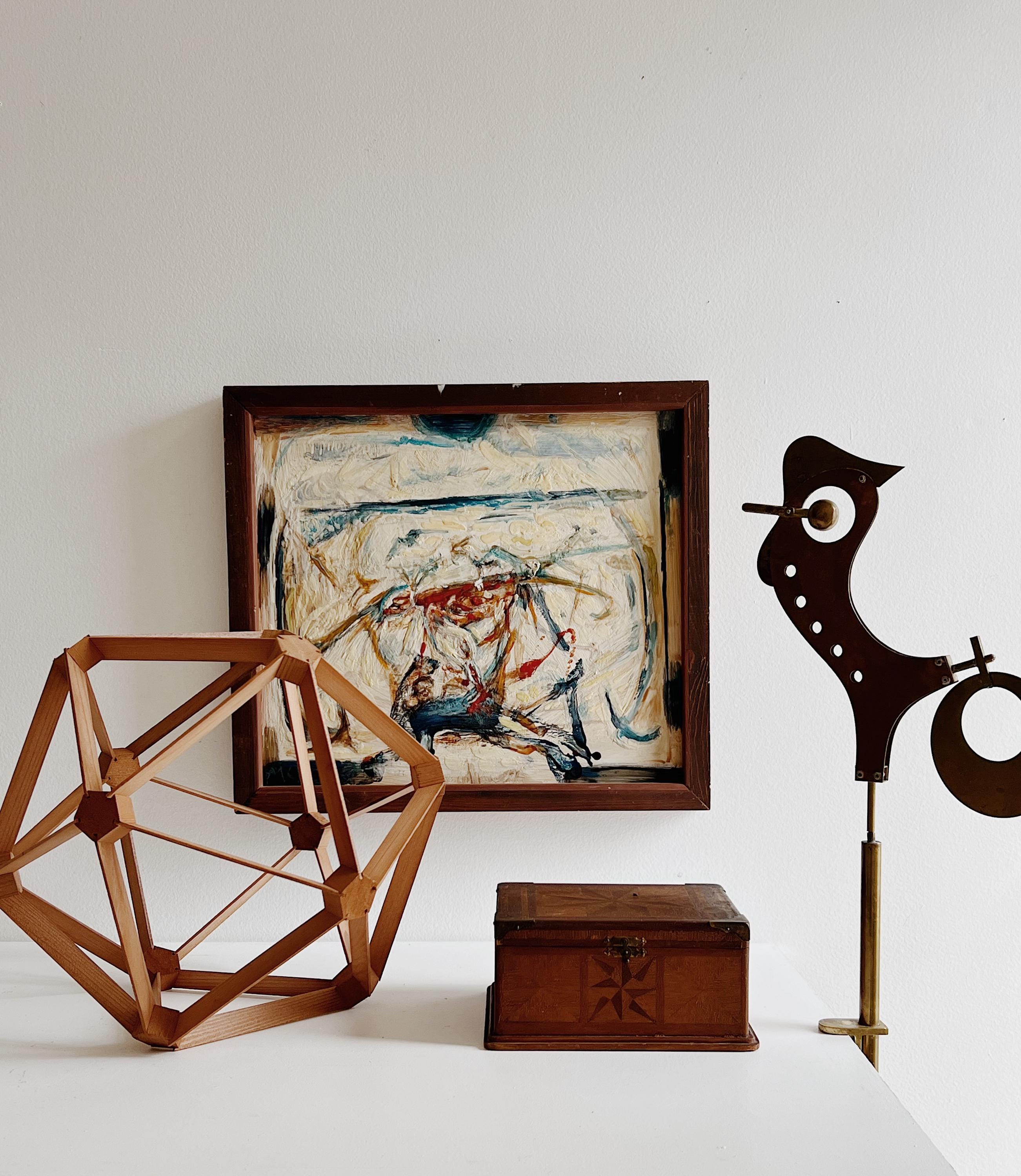 Mid Century Modern Large Geometric Handmade Wood Geodesic Sculpture - Etsy