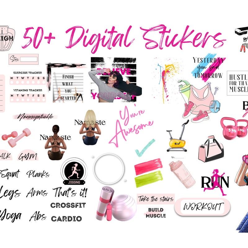 Fitness Planner Stickers - Etsy