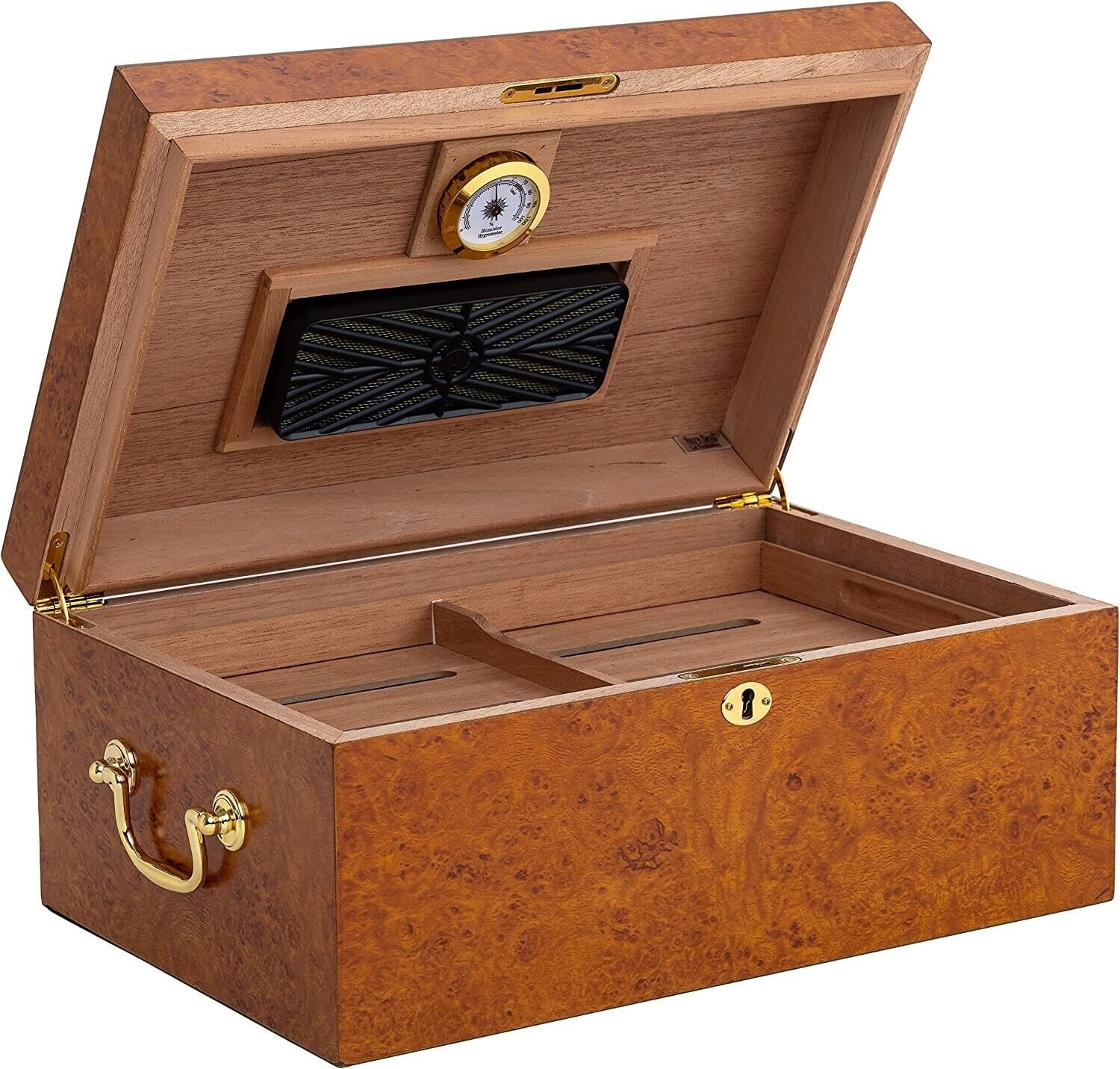 Tuscany 100 Cigar Humidor Premium Quality, Light Burl - Etsy