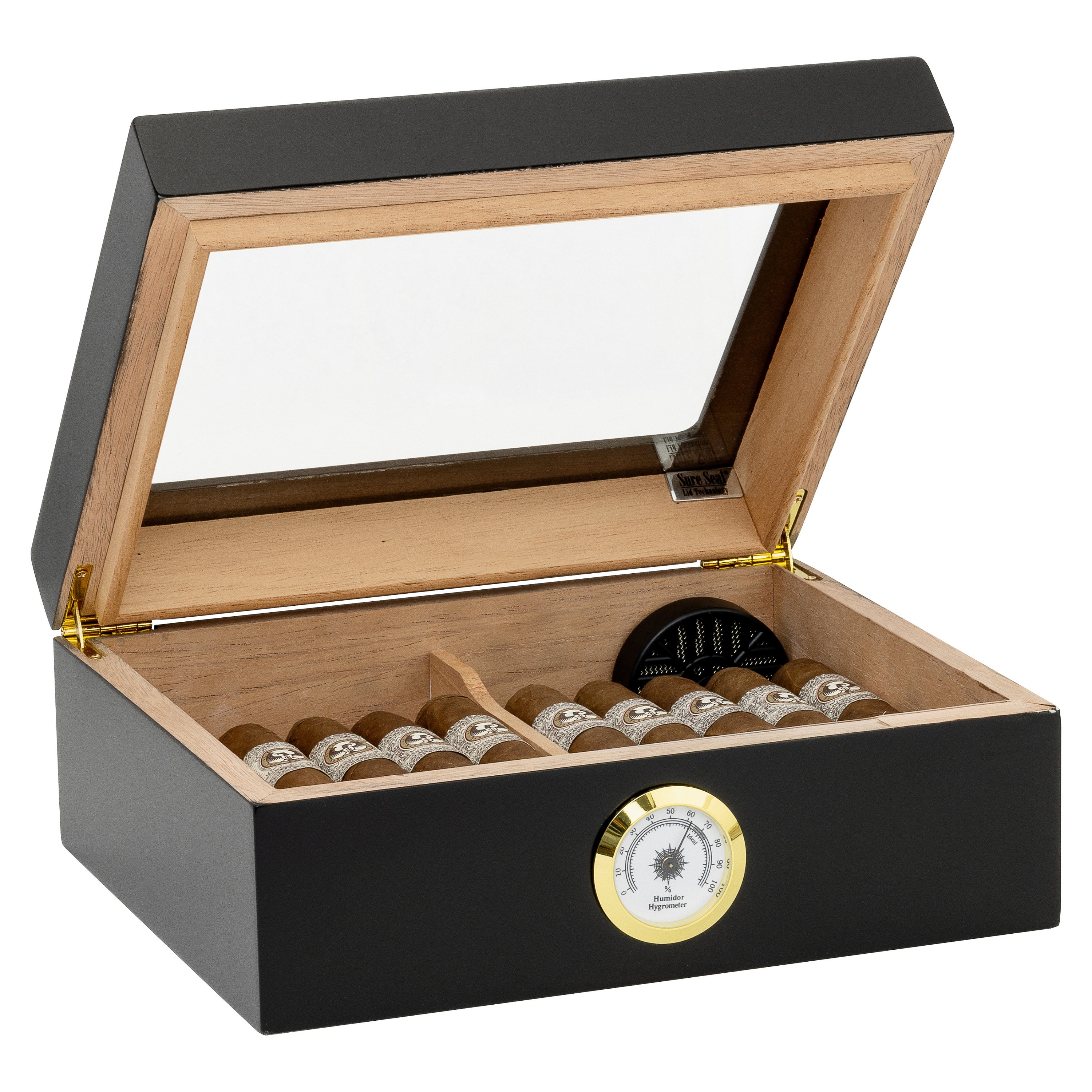 Laser Engraved Desktop Glasstop Humidor Monogram Spanish - Etsy