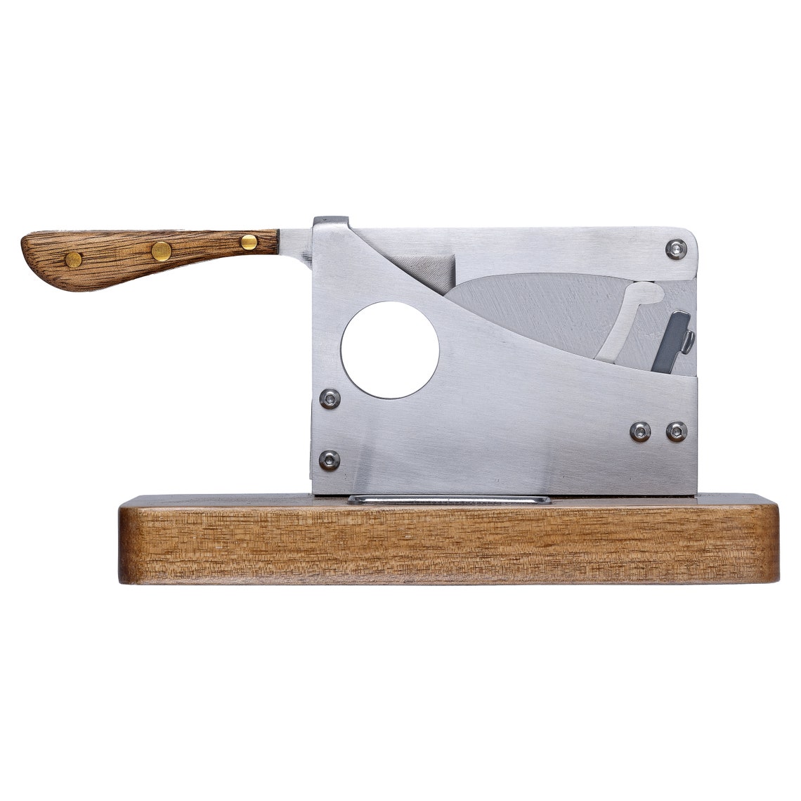 Large Table Top Cigar Cutter, Butcher Guillotine, Walnut - Etsy