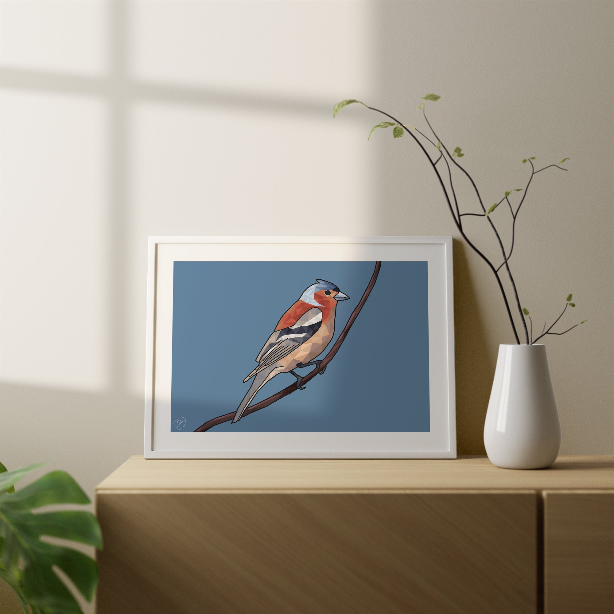 Chaffinch Art Print Bird Artwork - Etsy