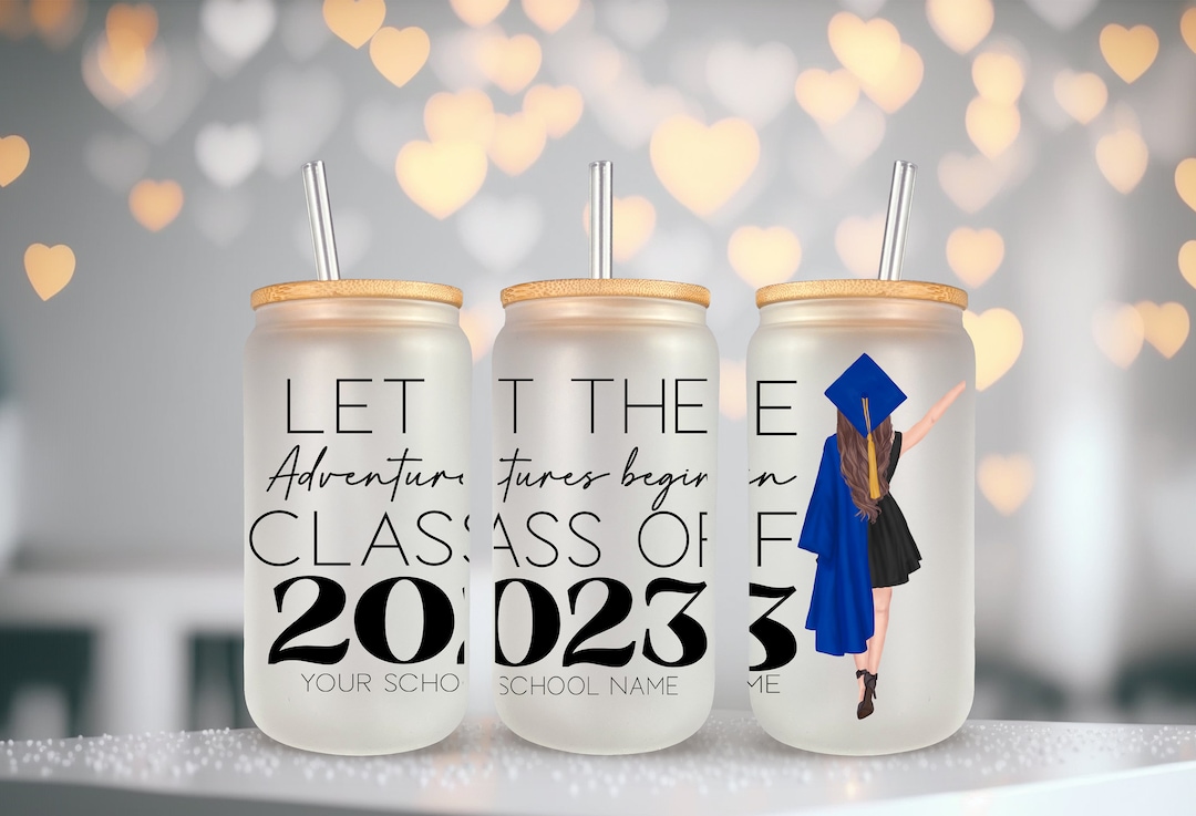 Glass Tumbler | 16 Oz | Graduation Gift | Personalized | Gift for ...