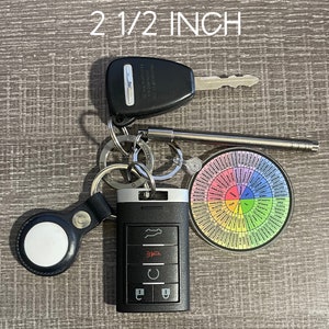 Feelings Wheel Keychain 2 1/2" or 3 1/2" / Acrylic Emotions Wheel Key ...