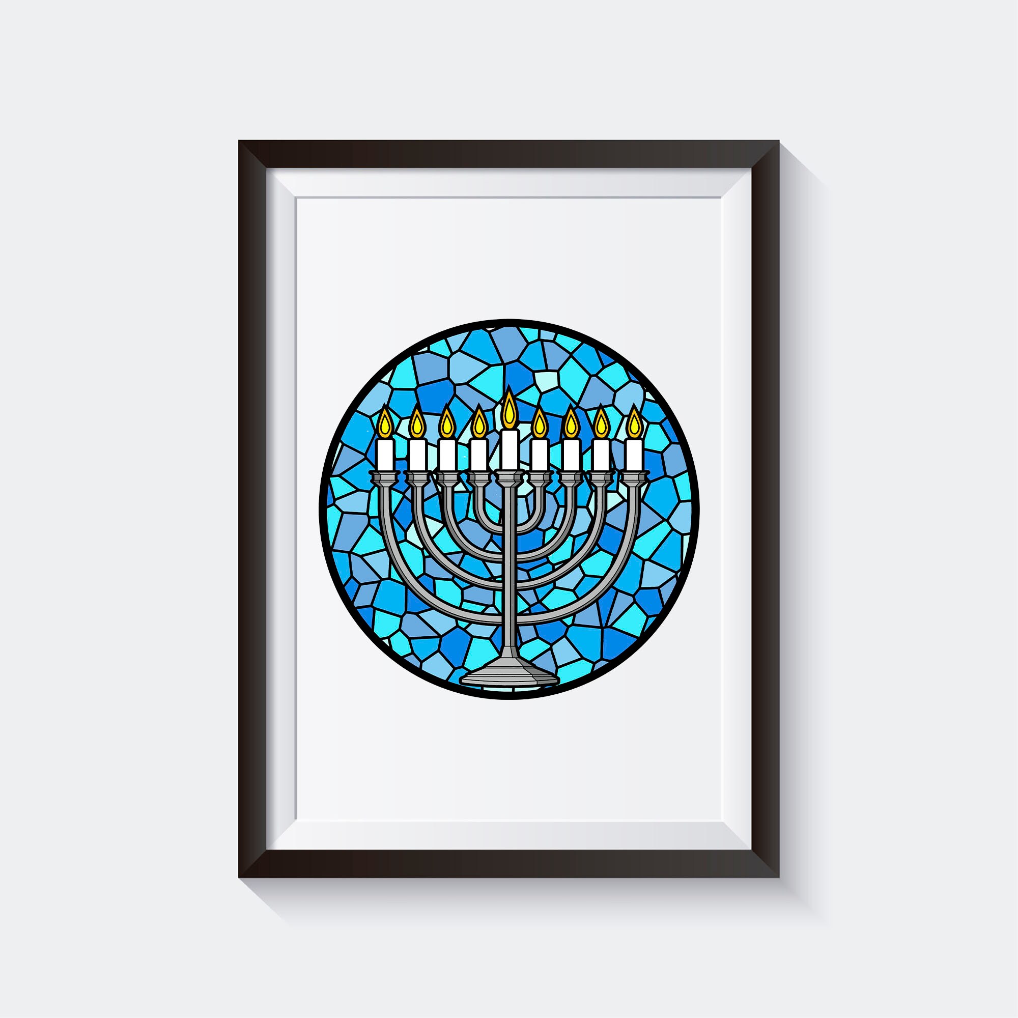 Printable Menorah Chanukah / Hanukkah Art Print / Digital - Etsy Canada