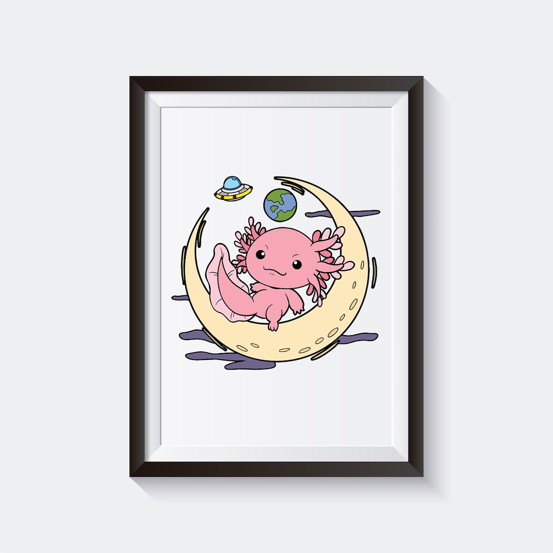 Printable Cute Axolotl Coloring Page / Digital Download / Axolotls ...