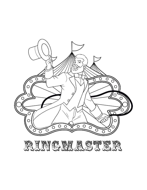 Circus Ringmaster Drawing