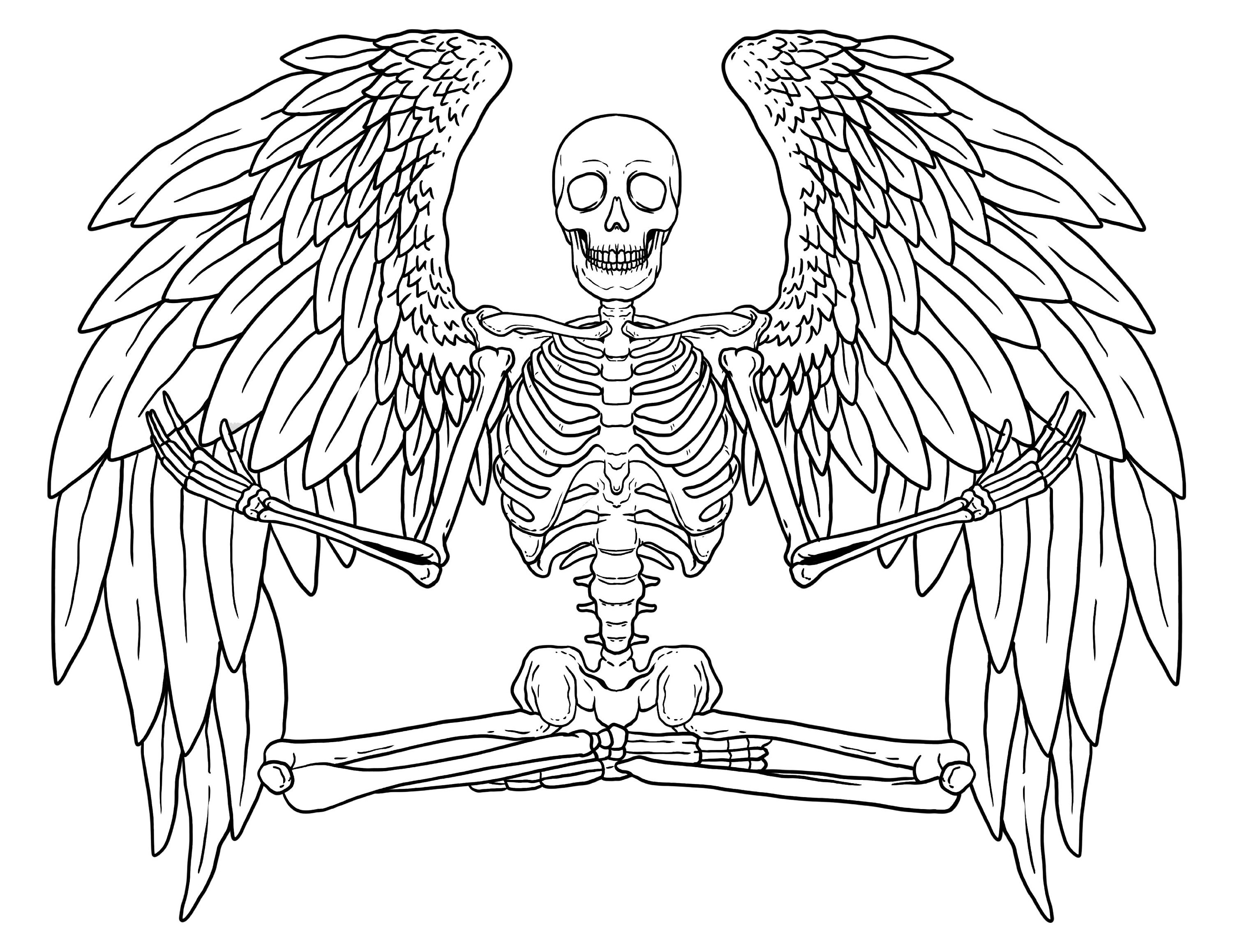 Printable Fairycore Skeleton / Digital Download / Vintage Goth ...