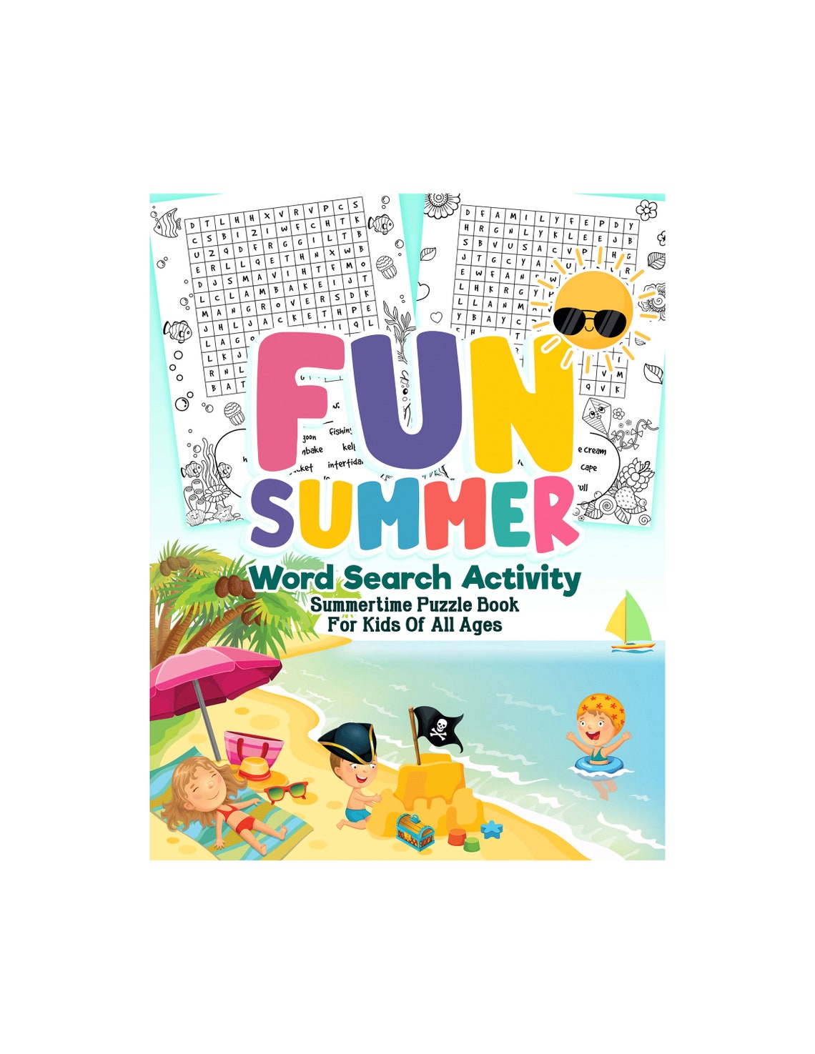 Fun Summer Word Search Activity for Kids / 30 Word Search - Etsy